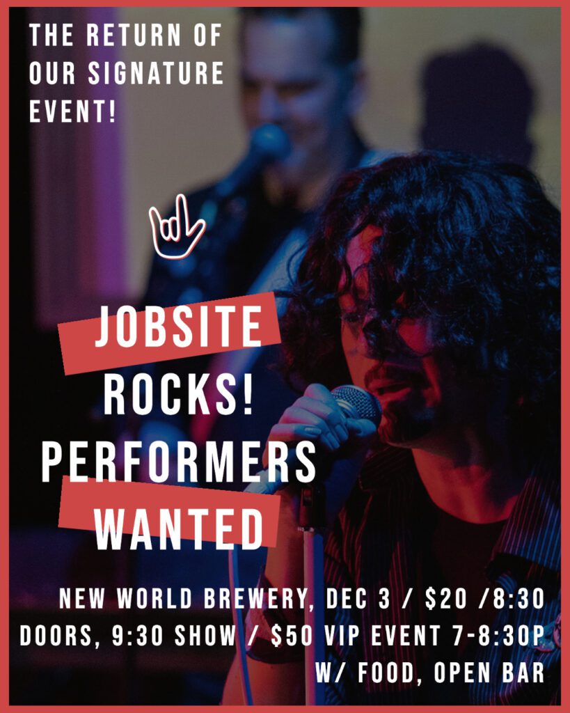Performers Wanted: Jobsite Rocks! – Jobsite Theater